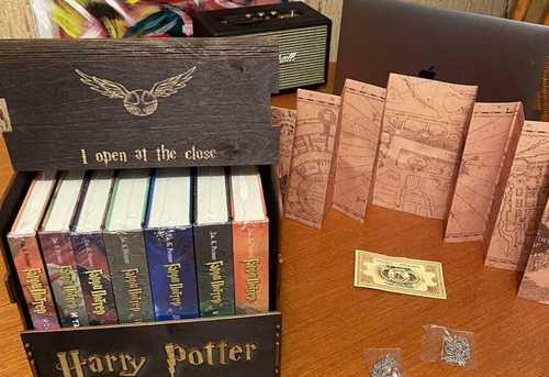 Гарри Поттер 7 книг в сундуке (Росмэн) + 4 подарка