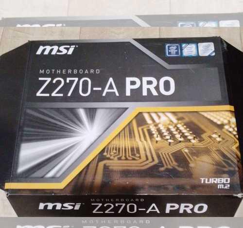 Коробка от материнской платы MSI Z270-A PRO