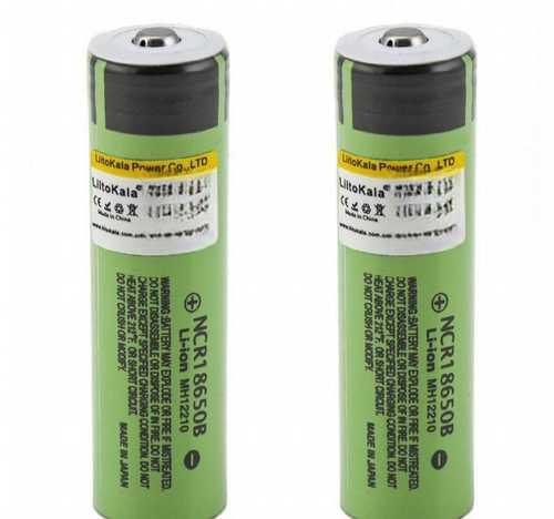 Аккумулятор LiitoKala NCR18650B Li-Ion 3400mAh 2шт