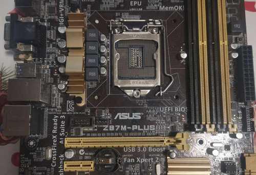 Материнские платы 1150 Asus Z87M-plus и H81M-C