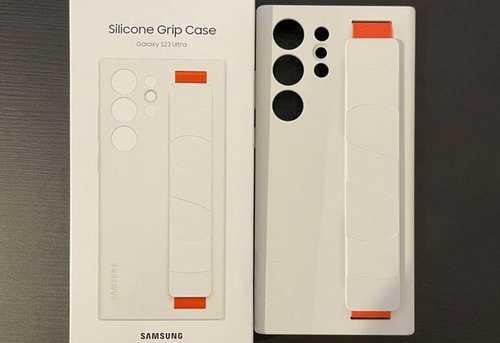 S23 ultra чехол silicone grip case