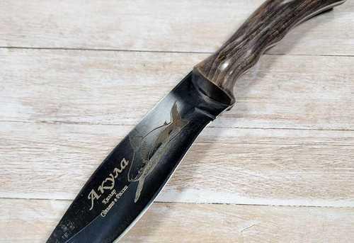 Нож Акула-2 (орех) ст.65х13 (г.Кизляр)