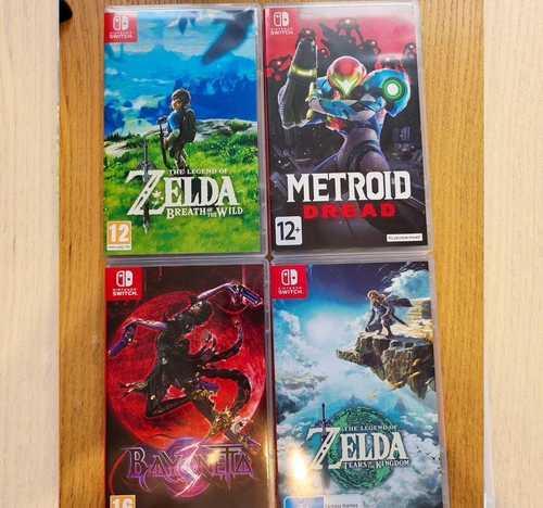 Игры для switch Zelda, Metroid Dread, Bayonetta 3