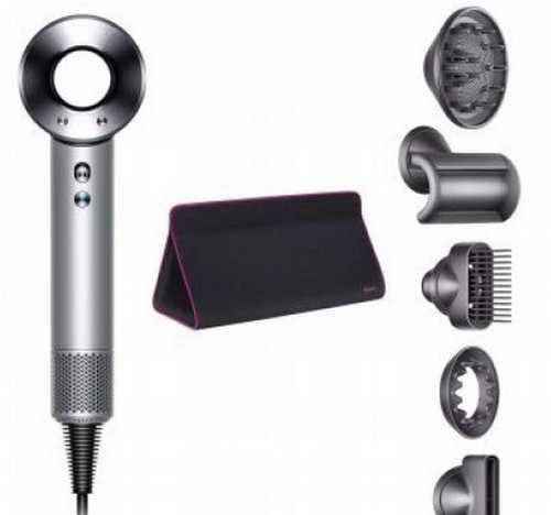 Dyson Hair Dryer HD07 Белый с 5 насадками и дорожн