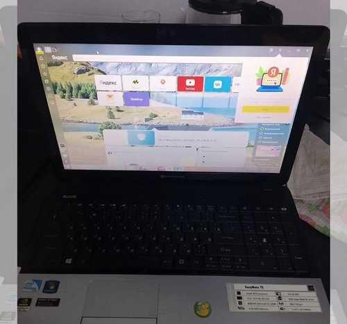 15.6" Packard Bell EasyNote TE11HC, Pentium, RAM 2 ГБ, 320 ГБ, Intel HD Graphics