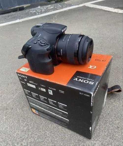 Зеркальный фотоаппарат sony slt-a58
