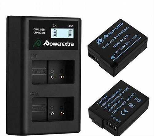 Powerextra CO-7146 + 2шт Panasonic DMW-BLC12