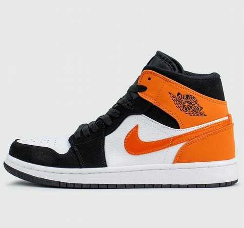 Кроссовки Nike Air Jordan 1 White / Black / Orange