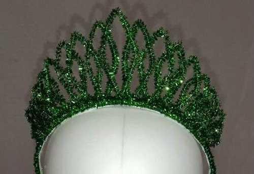 Зелёная корона-диадема