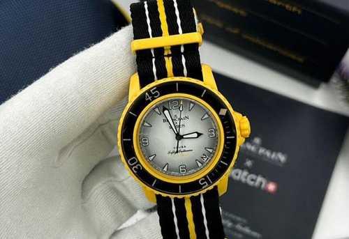 Часы swatch blancpain (желтые)
