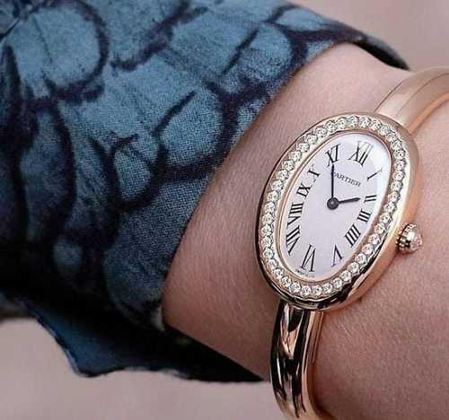 Наручные часы cartier baignoire rose gold
