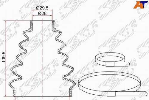 Пыльник шруса наружный FR ford focus III 1,4 /1