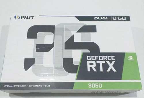 Видеокарта rtx 3060 8gb Palit Dual новая