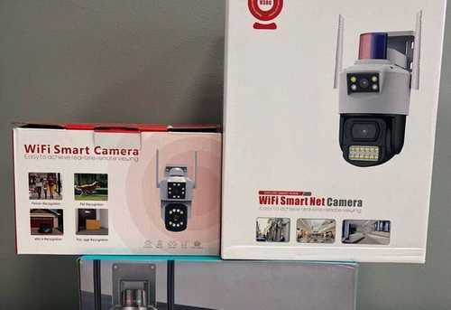 Уличная WiFi камера видеонаблюдения 2 объектива (А