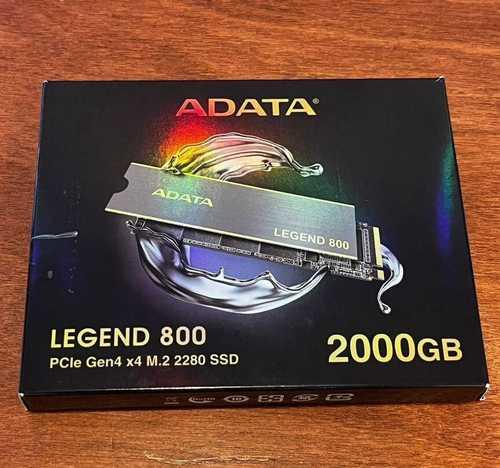 2000 гб SSD M.2 накопитель adata legend 800 aleg-8