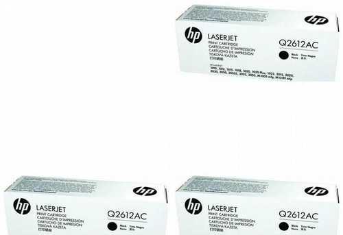 Картридж HP Q2612AC-3PK 1450007