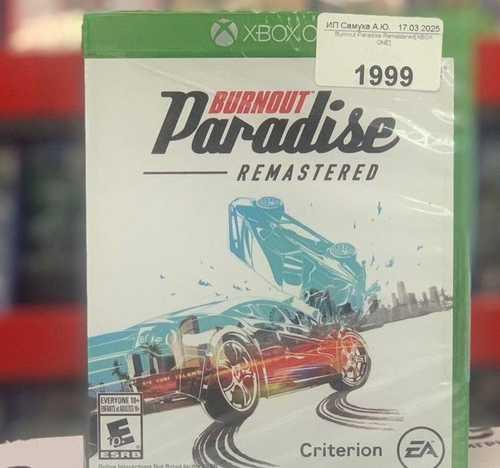 Burnout paradise xbox one