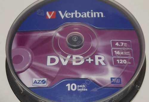 DVD+R Verbatim 4.7gb 10шт