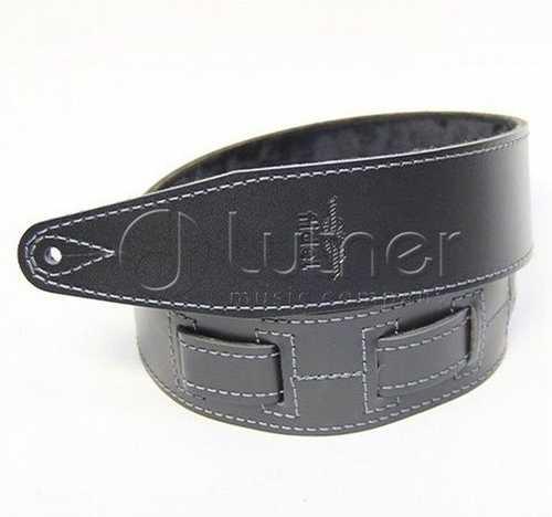 FL60044L21L Leather 21 Ремень для гитары, кожаный, черный, Fidel