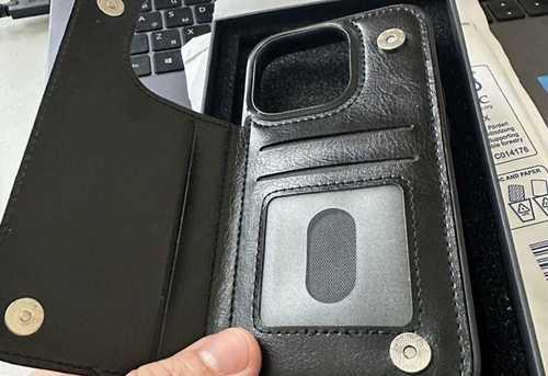 Onetop iPhone 14 PRO чехол чёрный с защитой rfid