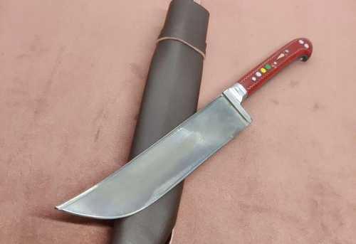 Узбекский нож пчак рукоять оргстекло Красная