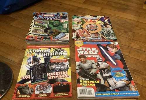 Журналы Команда Marvel Star Wars Transformers