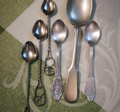 Ложки чайные,мнц Кольчугино, кофейные скань