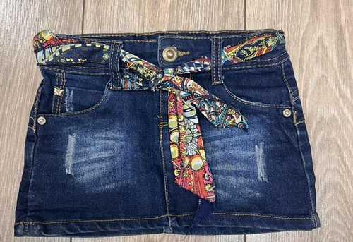 Юбка джинсовая для девочки 104