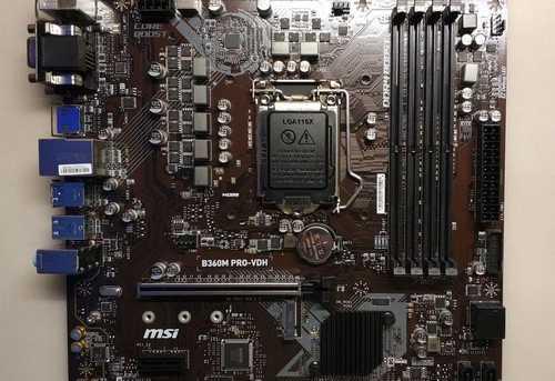 Msi b360m pro vdh