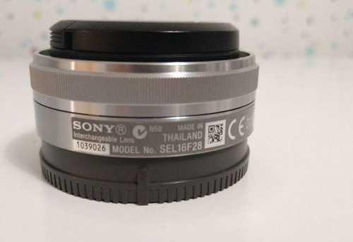 Sony E 16mm f 2.8