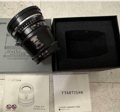 Объектив ttartisan 17mm f1.4 Sony E