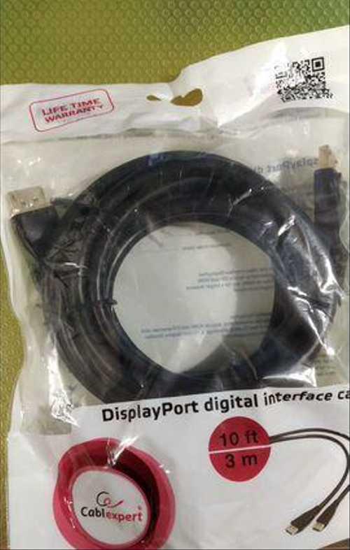 Кабель displayport v 1.2 новый