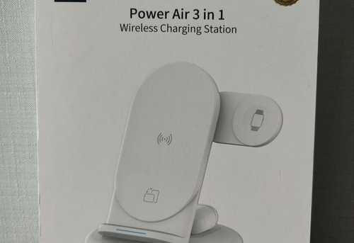 Беспроводная зарядка WiWU Power Air 3 in 1 Charger