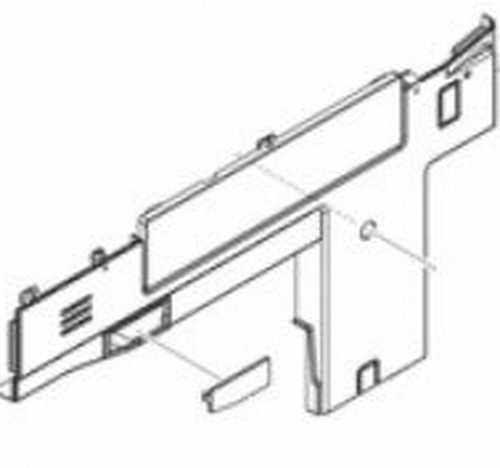 Крышка правая mid b Kyocera 250 ci 302H704050