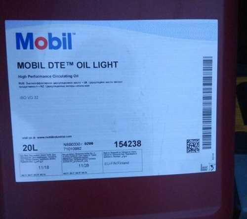 Масло Mobil DTE tm OIL light