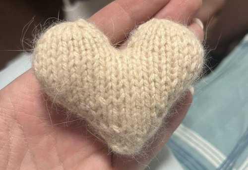 Сердечко вязаное