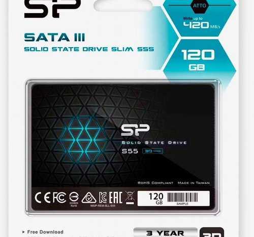 SSD Silicon Power S55 120GB - Новый