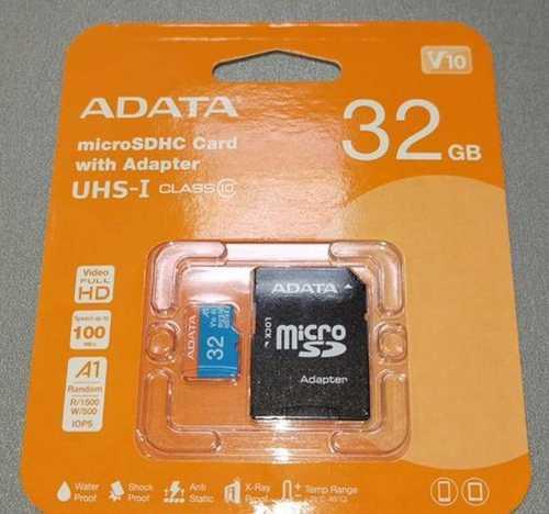 Карта Памяти 32Гб adata Micro sdhc