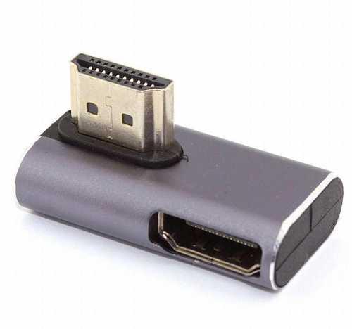 Переходник hdmi угловой папа-мама вправо-вниз