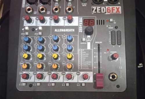 Аналоговый микшерный пульт Allen Heath ZED 6 FX