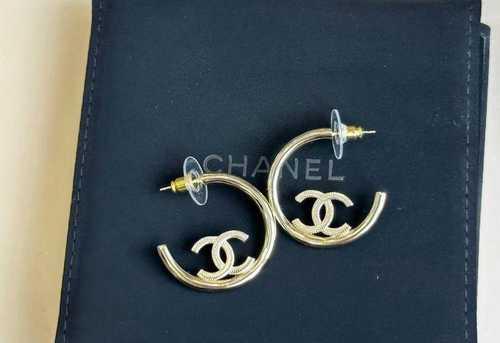 Серьги кольца Chanel