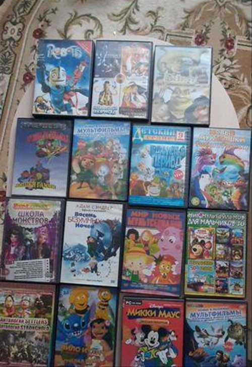 Dvd диски мультфильмы, фильмы, игры