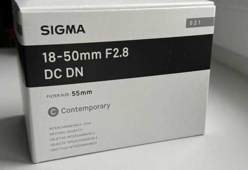 Sigma 18-50mm F2.8 DC DN Sony E