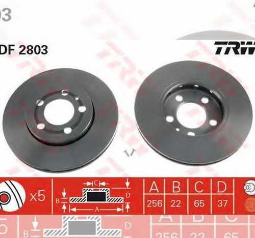 Диск тормозной audi A2/A3/VW golf IV/V/skoda