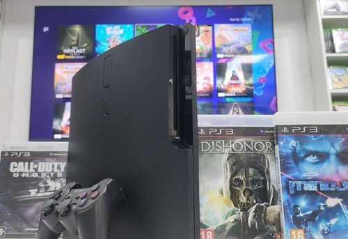 PS3 + 2 геймпада + игры