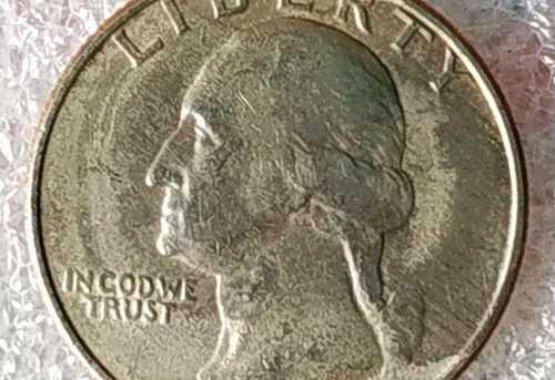Quarter dollar (1979,1988г.в). Перевёртыши