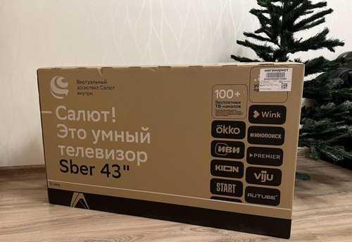 Телевизор Sber SDX-43U4126 43'', UHD 4k. Новый