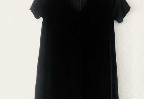 Платье чёрное велюр 42 Colins