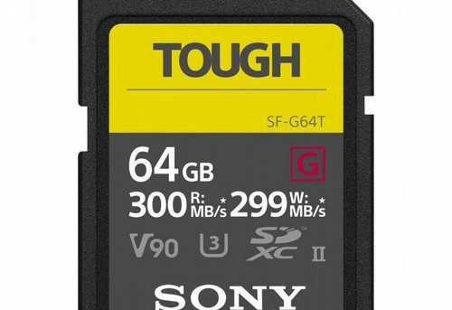 Sony tough sdxc 64GB SF-G UHS-II U3 V90 300/299 MB