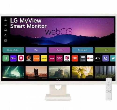 LG 31.5" MyView 32SR50F-W белый IPS LED 16:9 hdmi M/M матовая 250cd 178гр/178гр 1920x1080 60Hz FHD U